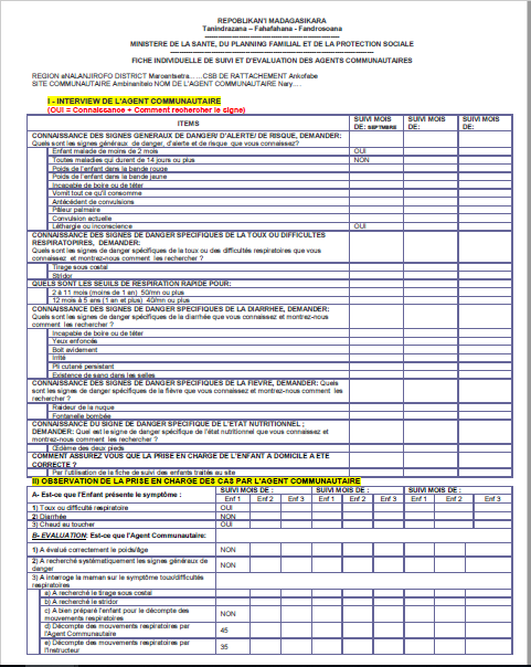 ASC Fiche Individuelle de Suivi de D’evaluation | Child Health Task Force ASC Fiche Individuelle de Suivi de D’evaluation | Child Health Task Force